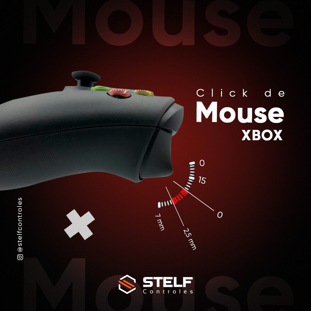 Click de Mouse - Xbox RB e LB – Stelf Controles